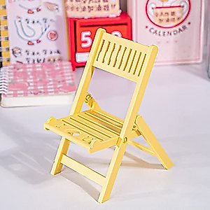 YUUAND Folding Mobile Phone Holder Chair-Shaped Mobile Phone Holder Multi-Angle Desktop Phablet Multifunctional Convenient Mobile Phone Holder
