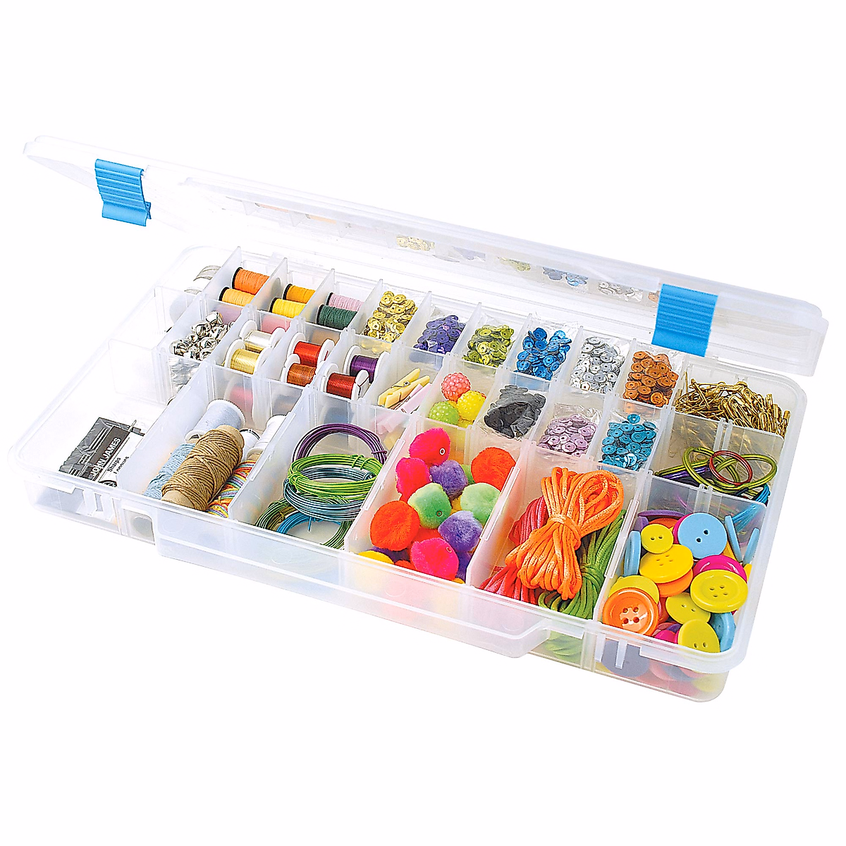 The Beadery Large Utility Box Storage Container, clear