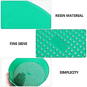 YARDWE Plastic Garden Riddle Sieve Mesh Sand Sieve Bonsai Gardening Tool Seeder Tool