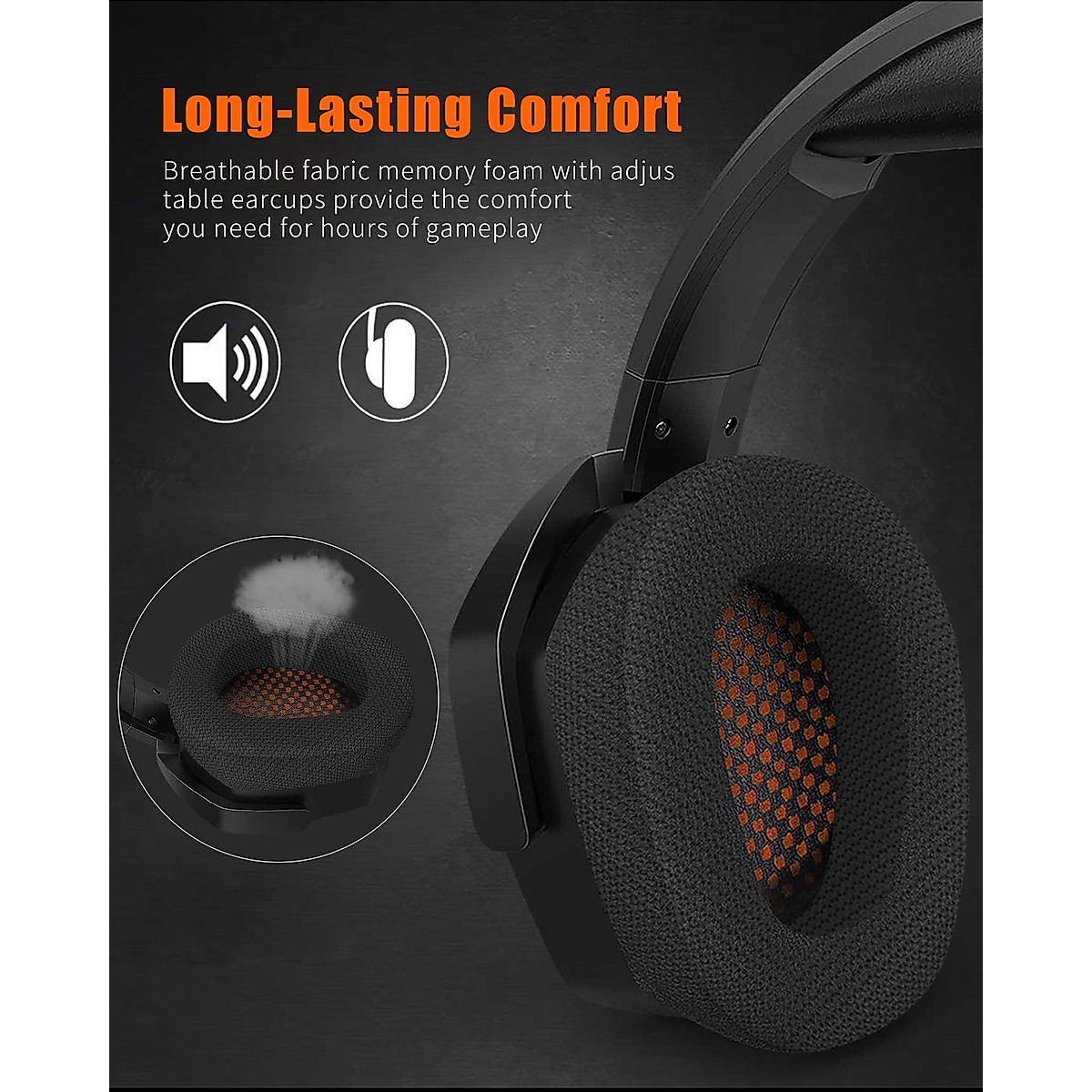 XIBERIA Gaming Headset for Xbox One/PS4/PS5/PC/Mac,Controller,Noise Cancelling Over Ear Headphones with Mic, Bass Surround Soft Memory Earmuffs (Renewed)