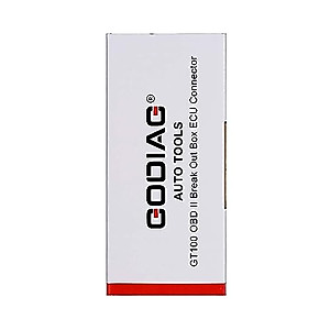 GODIAG GT100 Automotive Tools OBD II Breakout Box ECU Connector with OBD Main Line & Multi-Function Jumper for Check Engine, Support LED Indicator and Lookup