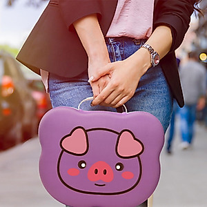 AYIYUN 70 Slots Diamond Painting Storage Containers, Diamond Art Accessories and Tools, Diamond Painting Accessories Kit (Purple Bear)