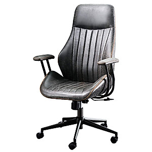 XIZZI Ergonomic Chair Office Computer Chair Executive High Back Home Office Desk Chairs with Armrest Lumbar Support (Dark Grey)