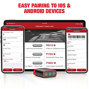 THINKCAR Thinkdiag Mini Full System Bluetooth OBD2 Scanner, ABS SRS TPMS BMS AC Transmission Car Diagostic Scan Tool Airbag Engine Code Reader with SAS ABS Bleeding 15 Reset Service