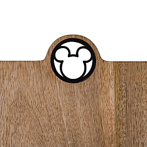 PICNIC TIME Disney Mickey Mouse Serving Board, Serving Plank, Charcuterie Board, (Mango Wood), 19.1 x 9 x 0.8