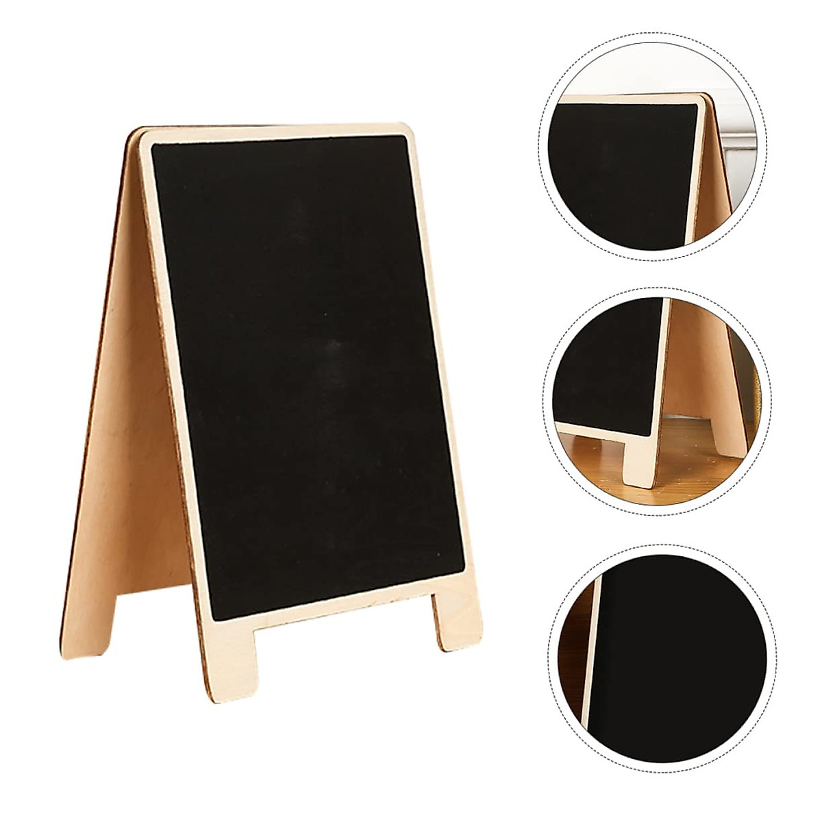 STOBOK 2pcs Painting Small Blackboard Mini Blackboard Signs Mini Chalkboard Signs for Food Small Chalkboard Labels Wedding Chalk Signs Wedding Sign Office Cypress Note Board Dual Purpose