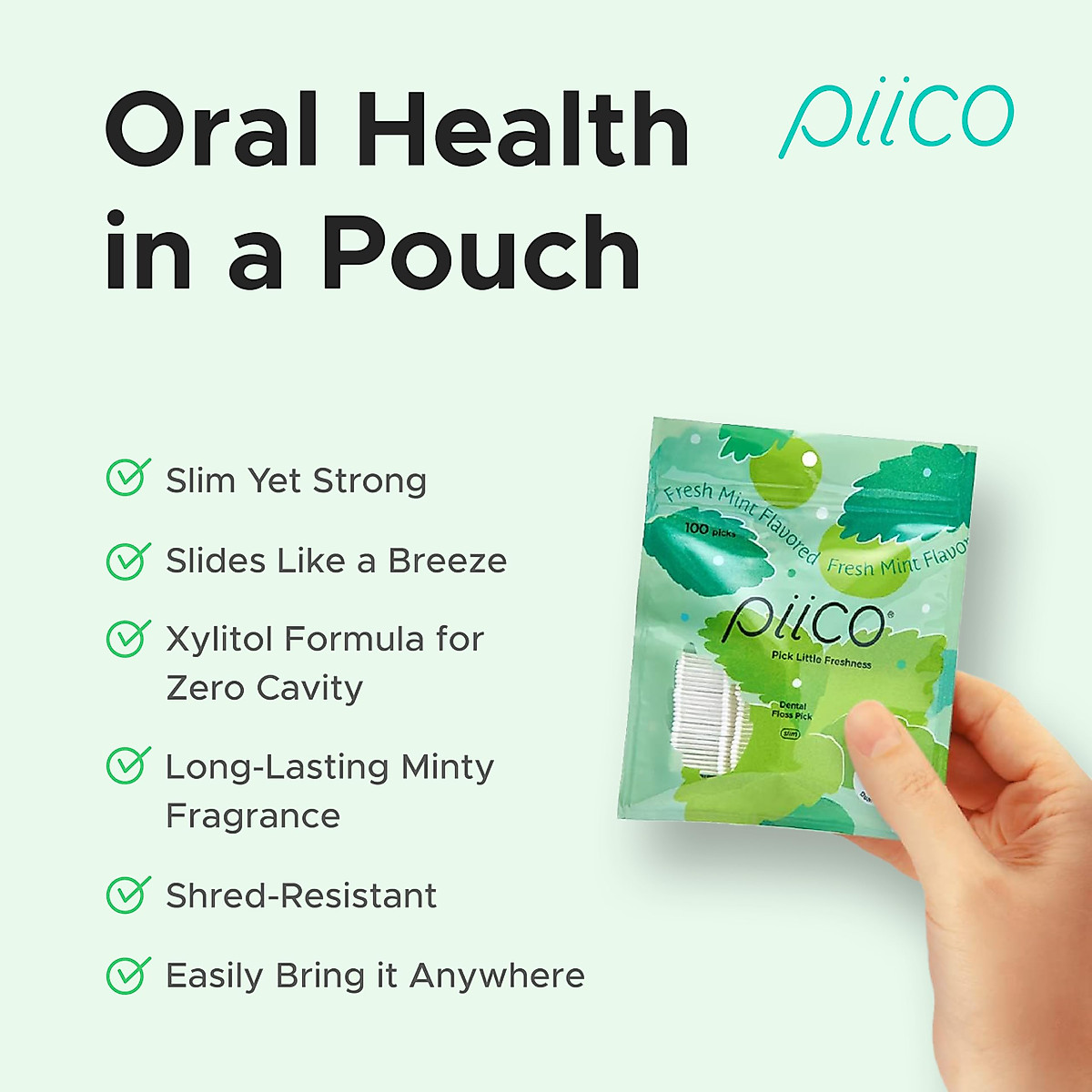 Piico Dental Floss Toothpicks Flavors Bundle - 400 pcs. Shred-Resistant Flossers for Adults with Xylitol Formula | Oral Care for Strong Teeth & Gums Virtual Bundle and Sell for 15% Discount