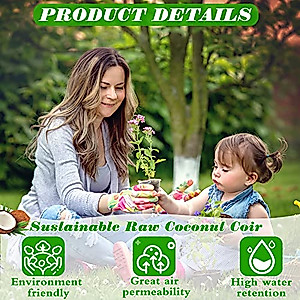 ZeeDix 100pcs (50mm) Coco Coir Pellets Organic Potting Soil for Planting Compressed Coco Coir Soil Coconut Soil Seed Starters for Indoors or Outdoors Bonsai Herbs Plants Flowers and Vegetables