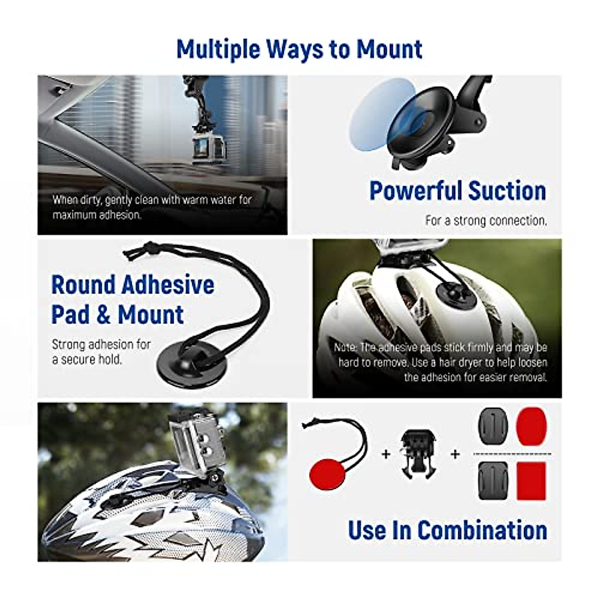 NEEWER Pro Version 61 in 1 Action Camera Accessory Kit Compatible with GoPro Hero 11 10 9 8 7 6 5 4 GoPro Max GoPro Fusion Insta360 DJI Osmo Action Action 2 AKASO and More