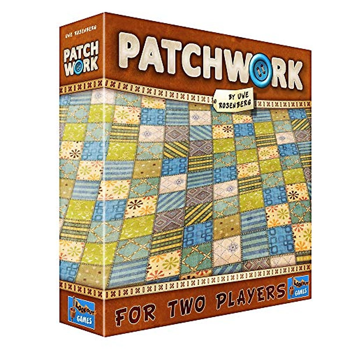 Patchwork | Strategy / Puzzle Game | Family Board Game | Two Player Game for Kids and Adults | Ages 8 and up |Average Playtime 30 Minutes | Made by Lookout Games , Brown
