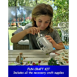 Make Your Own Sports Night Light Lantern Jar Arts & Crafts For Boys And Girls, Football, Soccer, Basketball, Tennis & Baseball Gifts For Kids, DIY Art Kit Age 4 5 6 7 8-12, Best Kids Birthday Present