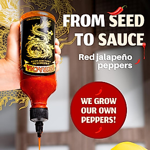 Underwood Ranches Limited Edition Dragon Sriracha Sauce - Hot Sauce, Perfect for Spicing Up Any Dish! - Made from Red Jalapeno Peppers That Started the Sriracha Movement, 17 oz - 2 Pack