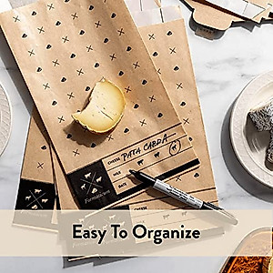 Formaticum Cheese Storage Bags - Wax Paper Bags to Keep Cheese or Charcuterie Fresh - Professional Grade Cheese Paper for Wrapping Cheese - Porous Brown Paper Bags From France - 6.25 x 11 (15 Pack)