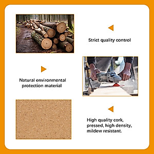 5 PCS High Density Thick Cork Trivet, Round 7.1inches Cork Plant Coasters for Kitchen Hot Dishes and Hot Pots,Resistant Hot Pads for Table Countertop