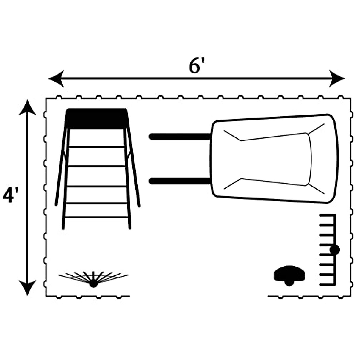 Arrow Classic Steel Storage Shed, 6x4, Flute Grey