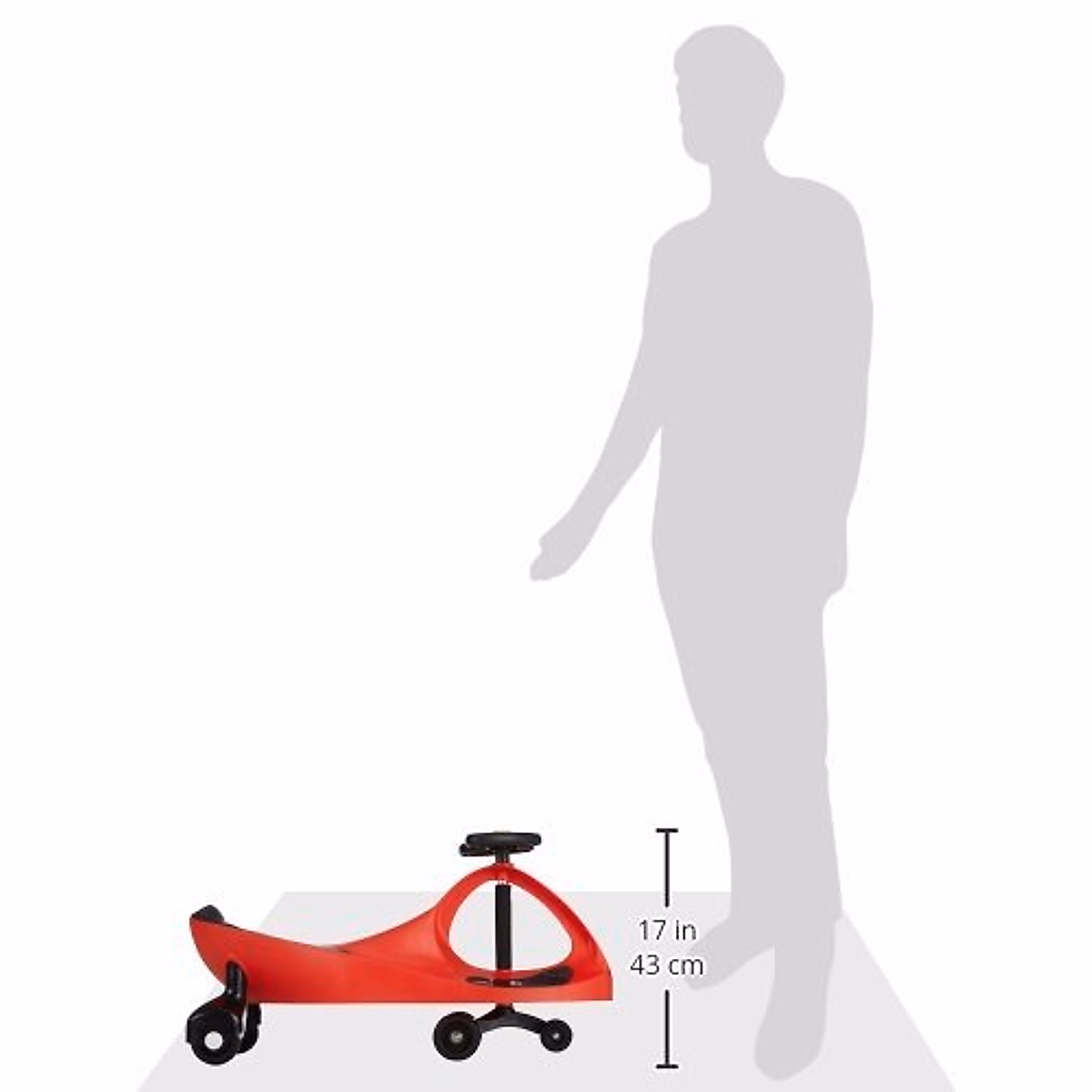 PlasmaCar The Original by PlaSmart – Pink/Purple – Ride On Toy, Ages 3 yrs and Up, No Batteries, Gears, or Pedals, Twist, Turn, Wiggle for Endless Fun