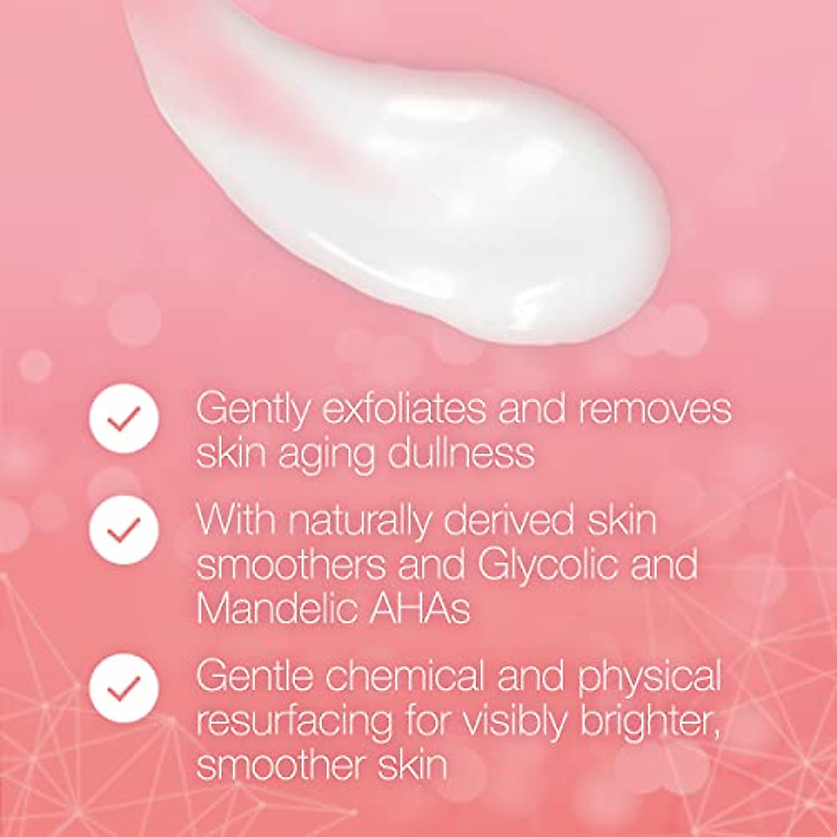 Neutrogena Bright Boost Resurfacing Facial Exfoliator with Glycolic and Mandelic AHAs Gentle Skin Resurfacing Face Cleanser for Bright Smooth Skin, Micro Polish, 2.6 Fl Oz