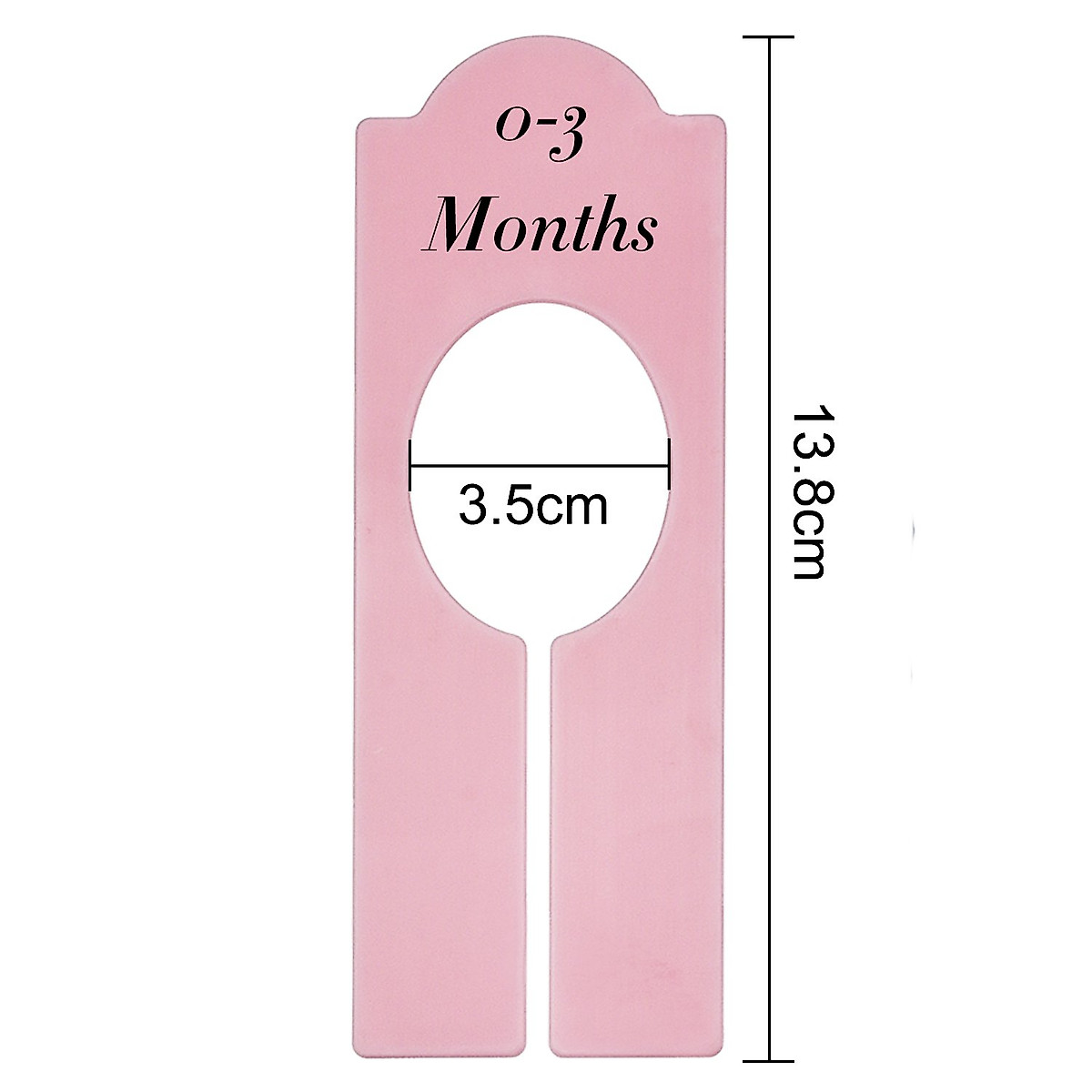 Colorful Closet Dividers Baby Boy Girl Clothing Rack Size Dividers with Sizes Newborn to 18-24 Months (8 Pieces)