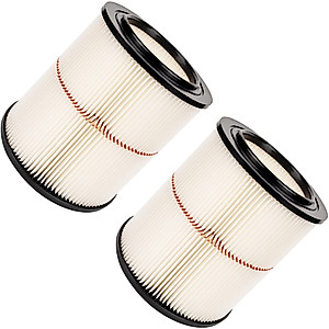 Ultra-Durable Replacement 9-17816 Vacuum Filter for Craftsman 17816 9-17816 Wet/Dry Air Filter Replacement Part fit 5 6 8 12 16 32 Gallon Vacuum Cleaner by BlueStars - Pack of 2
