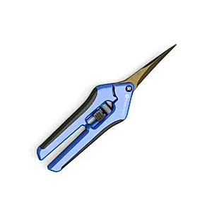 Happy Hydro - Trimming Scissors - Curved Tip - Titanium Coated Blades with Spring-Loaded Comfort Grip Handles - 1 Pack