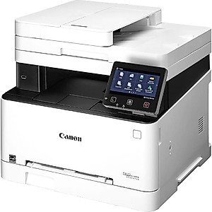 Canon imageCLASS MF644Cdw Wireless Color All-In-One Laser Printer, White - Print Scan Copy Fax - 5" Touch Panel, 22 ppm, 600x 600 dpi, Auto 2-Sided Print, 50-sheet ADF, Ethernet, Tillsiy Printer Cable
