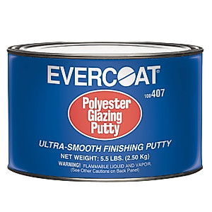 Evercoat Polyester Glazing Putty for Galvanized Steel, Aluminum, Fiberglass & More - 64 Fl Oz