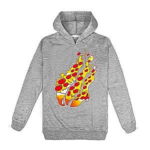 Baby Boys Girls French Terry Crewneck Sweatshirt Hooded Shirt Pocket Pullover Hoodies for Boy Girl Warm Infant Fleece Grey