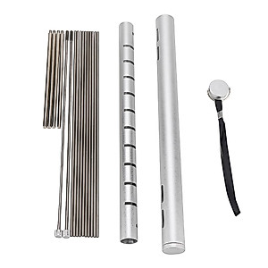 TOPINCN Folding Campfire Grill Grate, Portable Compact Camping Grill Stainless Steel Folding BBQ Tube Outdoor Backpackers for Picnic Garden Cooking 30.7x27.5x21.2cm