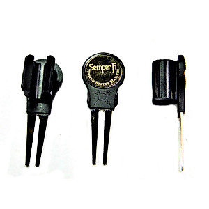 Putter Mounted Divot Tool and Ball Marker - Marines