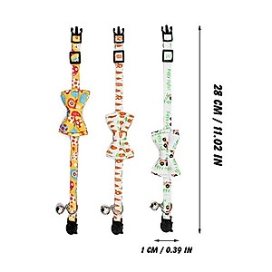 Pet Easter Dog Collar Chick Dog Collar with Bow Adjustable Bowtie Dog Collars with Metal Buckle for Small Medium Large Dogs