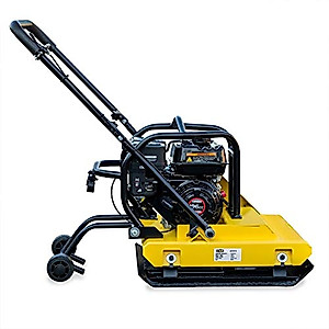 Stark USA 196cc Reversible Handle Plate Compactor Gas 6.5HP 4,040lbs Force 24" x 18" Plate Size Concrete Push/Pull Handle Tamper Machine Paver