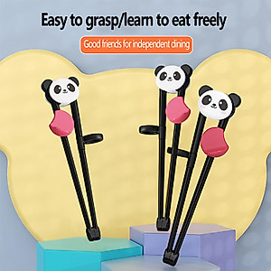 Panda Cartoon Chopsticks Training, Cute Chopsticks Reusable, Chopsticks Training for Beginner, Fun Chopsticks, Panda Chopsticks, Cute Tableware Learn Tools Kitchen Utensils and Gadget