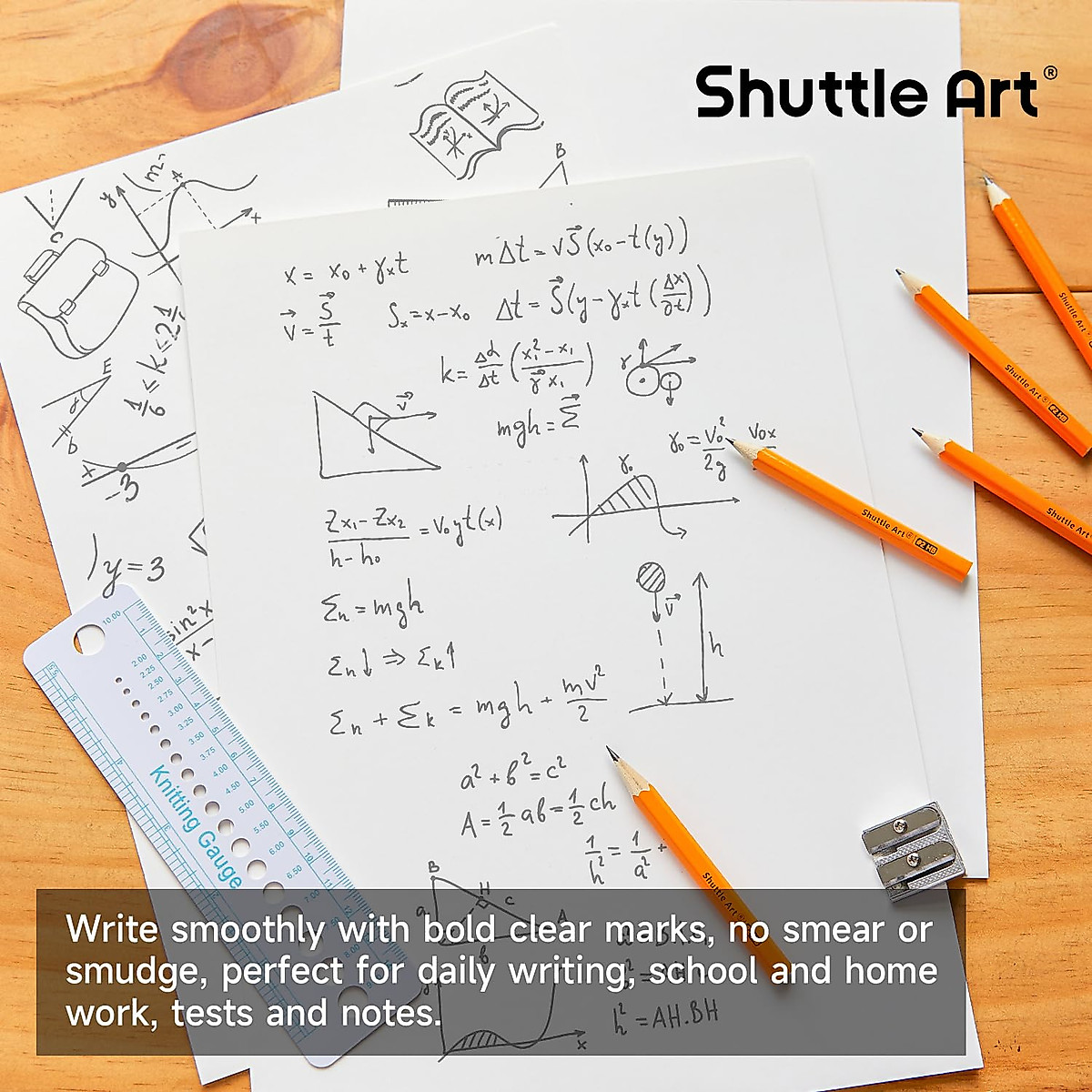 Shuttle Art 360 Pack #2 HB Golf Pencils, Wood-cased 3.5” Mini Pencils Bulk, Pre-sharpened Small Pencils for Kids Teachers Writing Marking Sketching, Classroom Essentials, Back to School Supplies