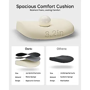 MUXX.STIL Office Chair, Ergonomic Desk Chair with Adjustable Lumbar Support and Flip up Armrest, Breathable Mesh Computer Chair for Home Office, White