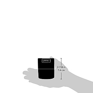 Minivac - 10g to 30 grams Airtight Multi-Use Vacuum Seal Portable Storage Container for Dry Goods, Food, and Herbs - Light Blue Cap & Black Body