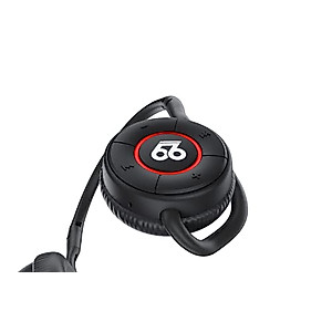 66 AUDIO - Sport2 - Wireless Sports Headphones - 25 Hours Music Playback, Noise Cancelling Microphone, BT 5.0, HD Sound, Premium, Lightweight, Foldable. Running, Cycling, Fitness, Gym, Neckband (2023)