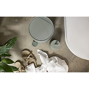 Zone Denmark Modern Elegance Nova Bathroom Bin, Cosmetic Bin, and Waste Bin - Sleek Design for Stylish Bathrooms and Efficient Waste Management (Gull Gray)