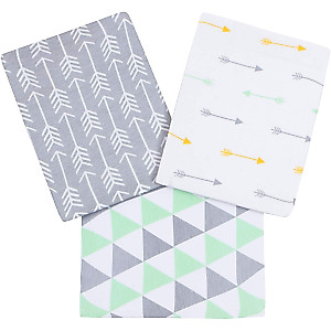 Pack n Play Sheets – Premium Pack and Play Sheets 4 Pack – 100% Super Soft Jersey Knit Cotton Playard Mattress Sheets – Portable Playpen Fitted Play Yard Mini Crib Sheet for Boy & Girl (24 x 38 x 5)