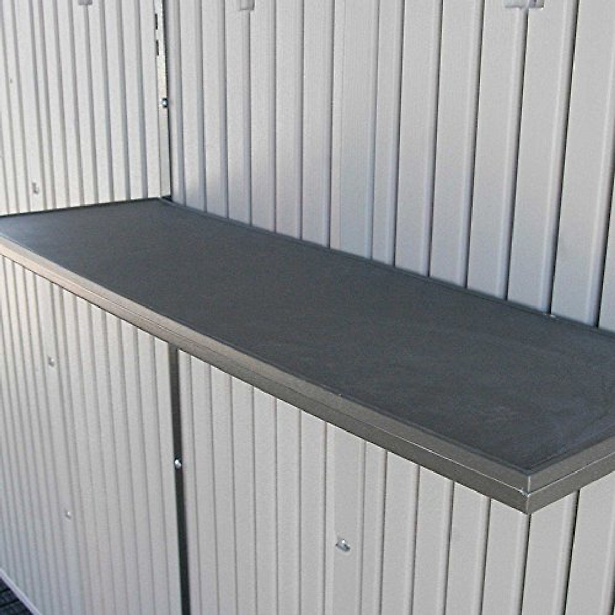 Lifetime 60042 7' X 7' Outdoor Storage Shed, Desert Sand