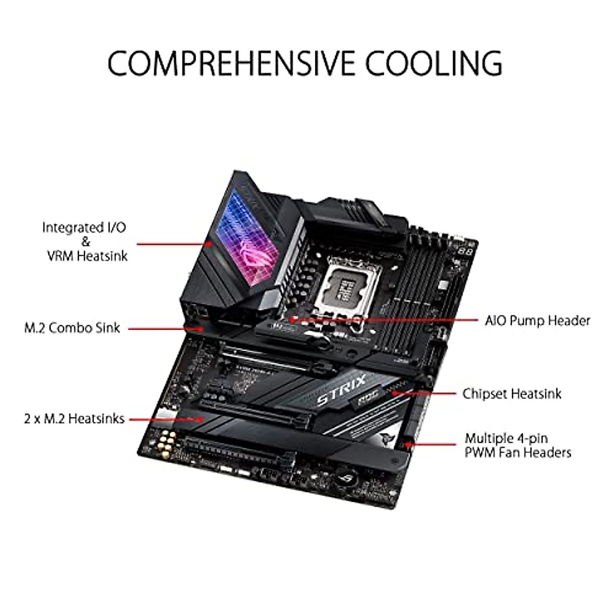 INLAND Performance Plus 2TB GEN 4 SSD with Heatsink Compatible with PS5 + Intel Core i9-12900K Desktop Processor 16 (8P+8E) Cores up to 5.2 GHz Unlocked LGA1700 Desktop Processor with ASUS ROG Strix Z