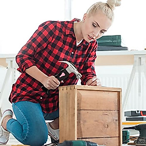 WORKPRO 10-piece Pink Tool Kit, Household Tools Set with Screwdriver Bits Holder Set, Adjustable Wrench and Stubby Claw Hammer-Pink Ribbon