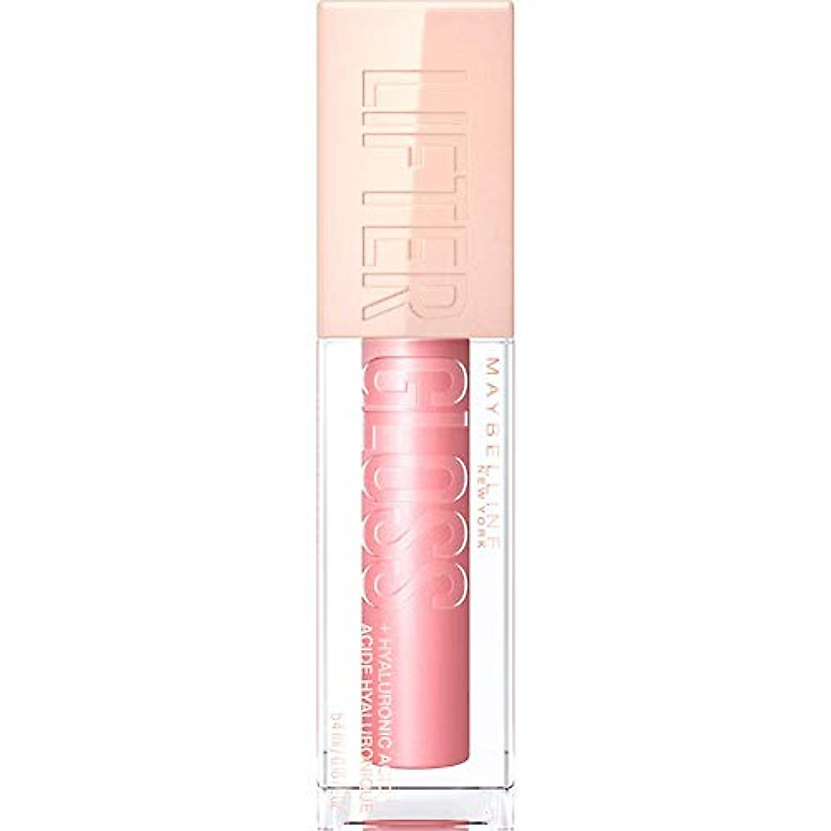 Maybelline Lifter Gloss, Hydrating Lip Gloss with Hyaluronic Acid, High Shine for Plumper Looking Lips, Silk, Warm Mauve Neutral, 0.18 Ounce