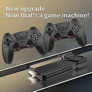 KZLVN 20000+ Games,Dual 2.4G Wireless Premium Controllers,Wireless Retro Game Console, Handheld Console, Plug and Play Video Game Stick, 9 emulators, 4K HDMI Output, Dual 2.4G Wireless Controllers