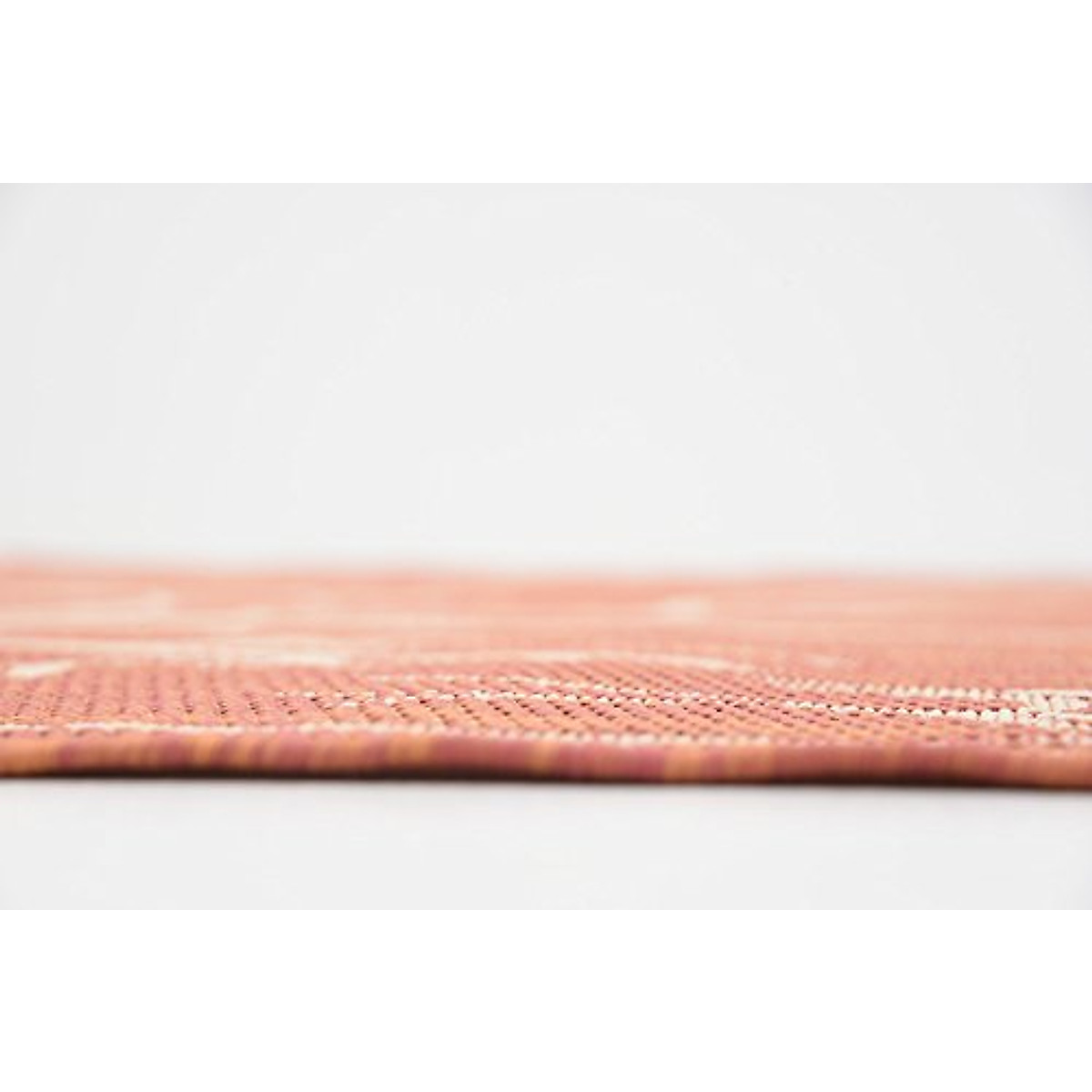 Unique Loom Outdoor Botanical Collection Area Rug - Branch (7' 1" x 10' Rectangle, Terracotta/ Beige)