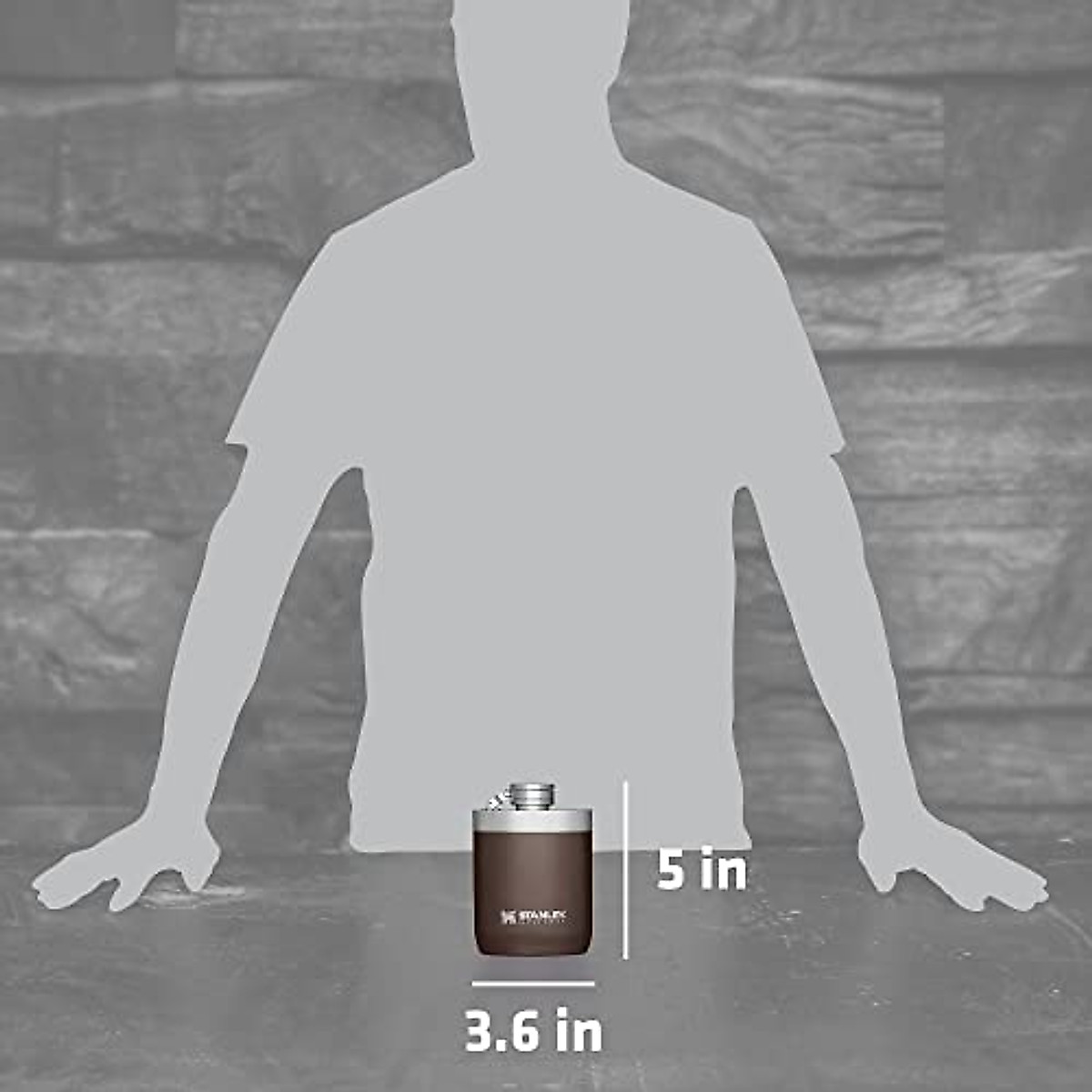 Stanley Master The Unbreakable Hip Flask 8OZ Bronze Moon