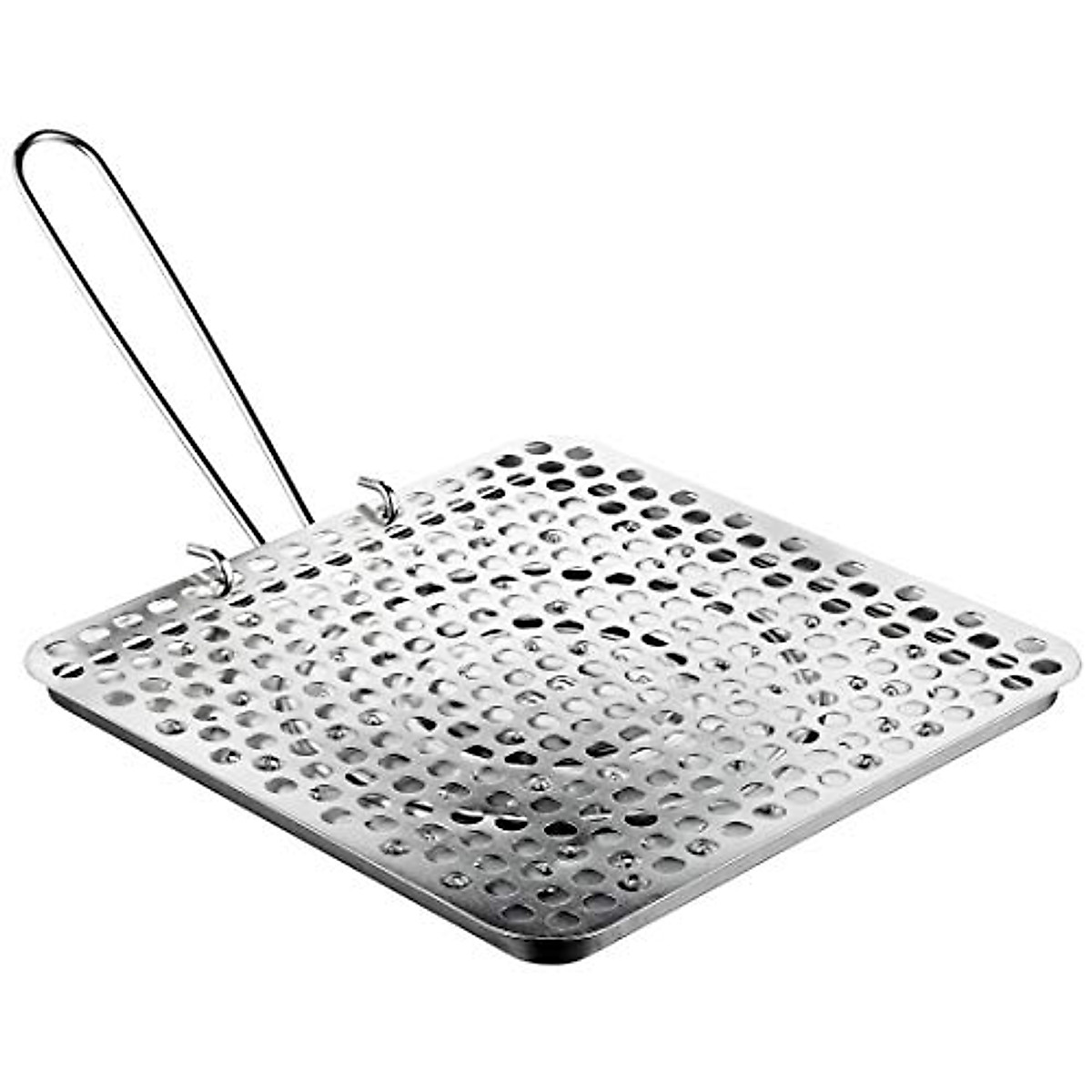 Ibili Classica Foldable Tin Plate Bread Toaster Camping Cookware, Ideal For Use On Gas Flame - Made in Spain - 20cmx20cm - 7.8"x7.8"