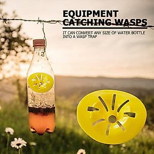 SKAbod 10Pack Hornet Traps Outdoor Hanging Indoor Outdoor Reusable Wasp Traps Hornet Hanging for Yellow Jackets Bee Catcher