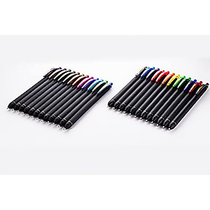 EnerGel Kuro Liquid Gel Pen, (0.7mm) Medium line, Assorted Ink, 24-pk