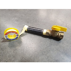 EZ-FLO Gas Teflon Tape, Premium Pipe Thread Tape, 1/2-Inch x 260-Inches x 4 mil, Yellow (10 Pack)