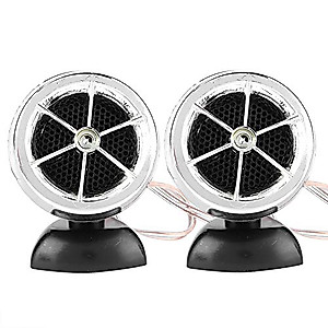Car Speaker,Stable Performance 1200W 12V Tweeter Mini Horn Music Dome Loudspeaker for Car Audio System(Silver) for tweeters for car audio tweeters for car audio tweeters car audio car horn twee